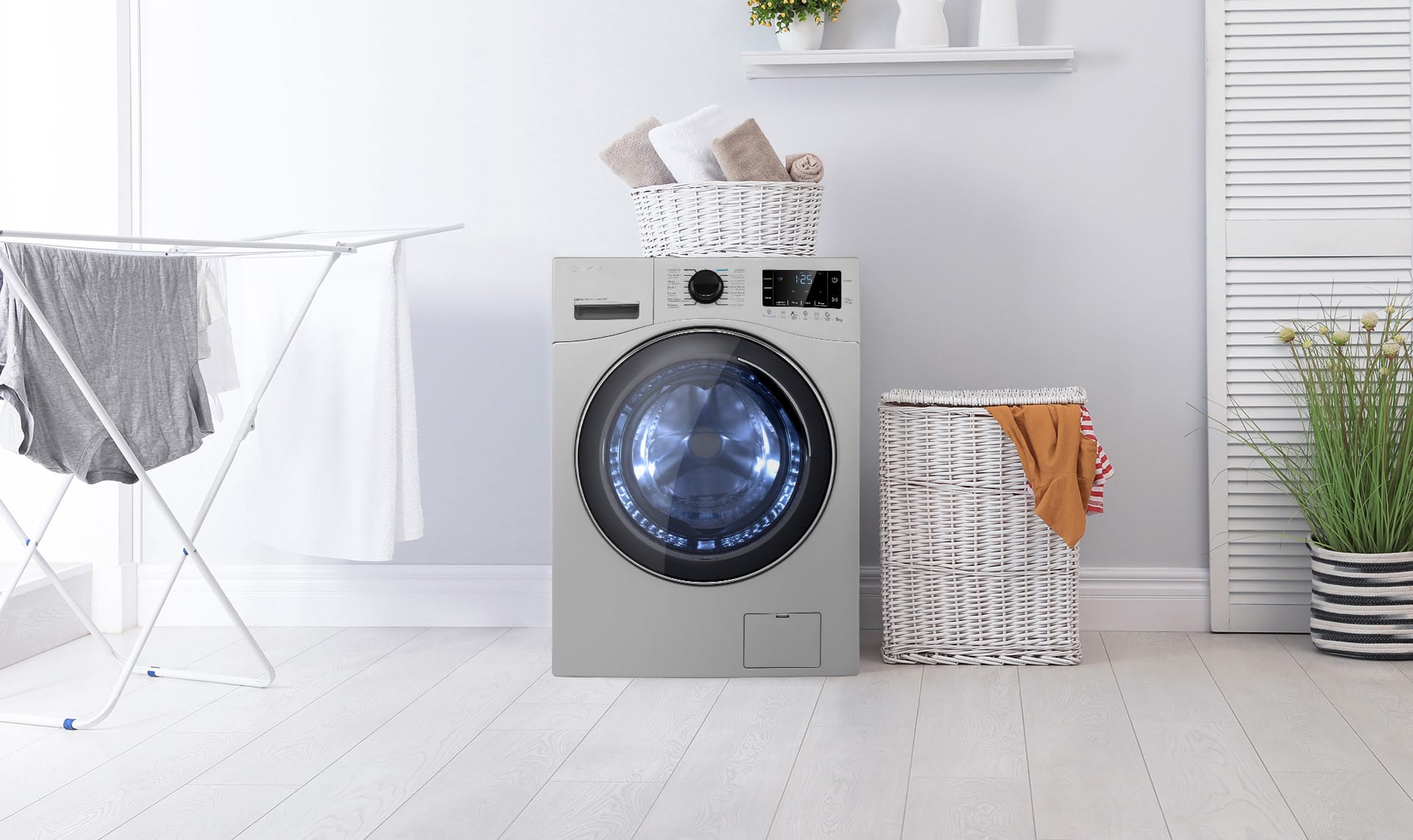 لباسشویی اسنوا مدل SWM-94S51 ظرفیت 9Kg نقره ای سری Aban – برتر کالای تهران