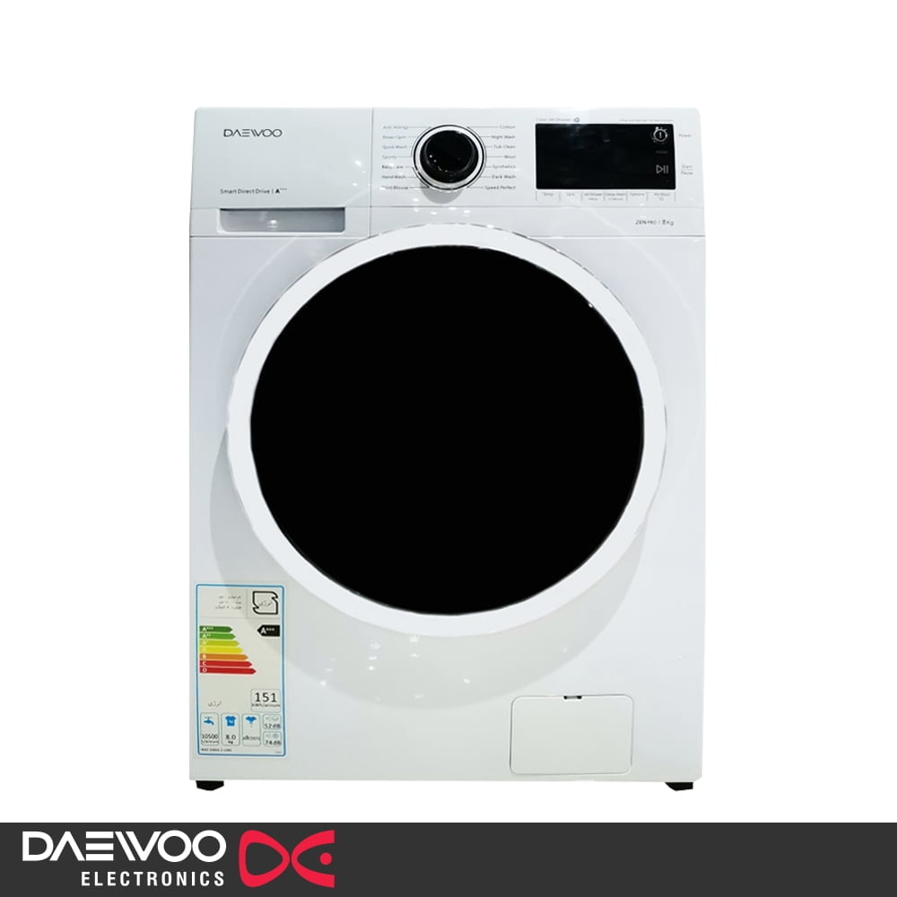 لباسشویی دوو مدل DWK-PRO841TT ظرفیت 8Kg سفید سری Pro – برتر کالای تهران