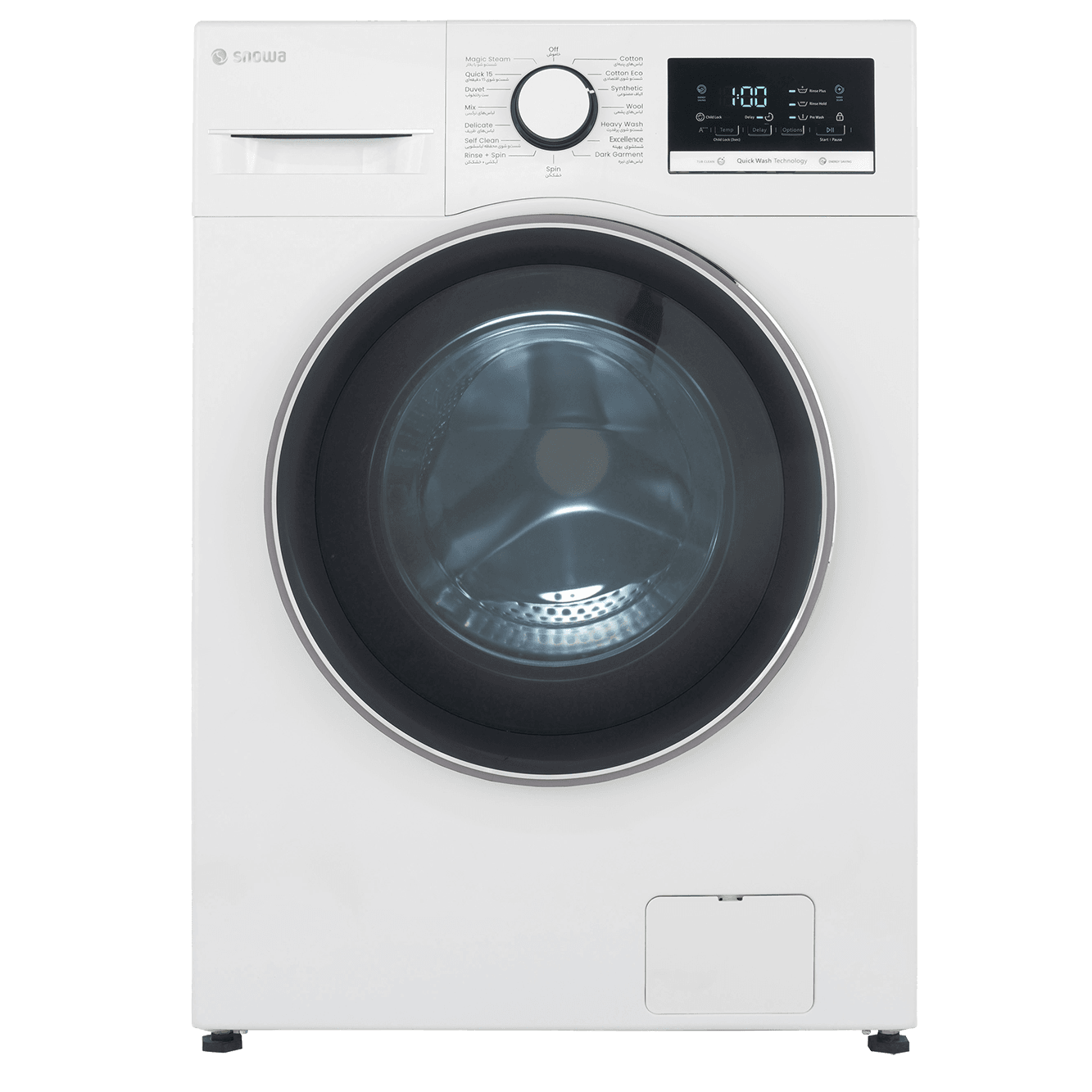 لباسشویی اسنوا مدل SWM-A81W ظرفیت 8Kg سفید سری Ariyan – برتر کالای تهران